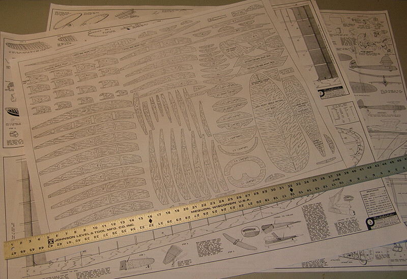 Comet Model Airplane Plans (FF): Sailplane 78" Wingspan by Carl ...