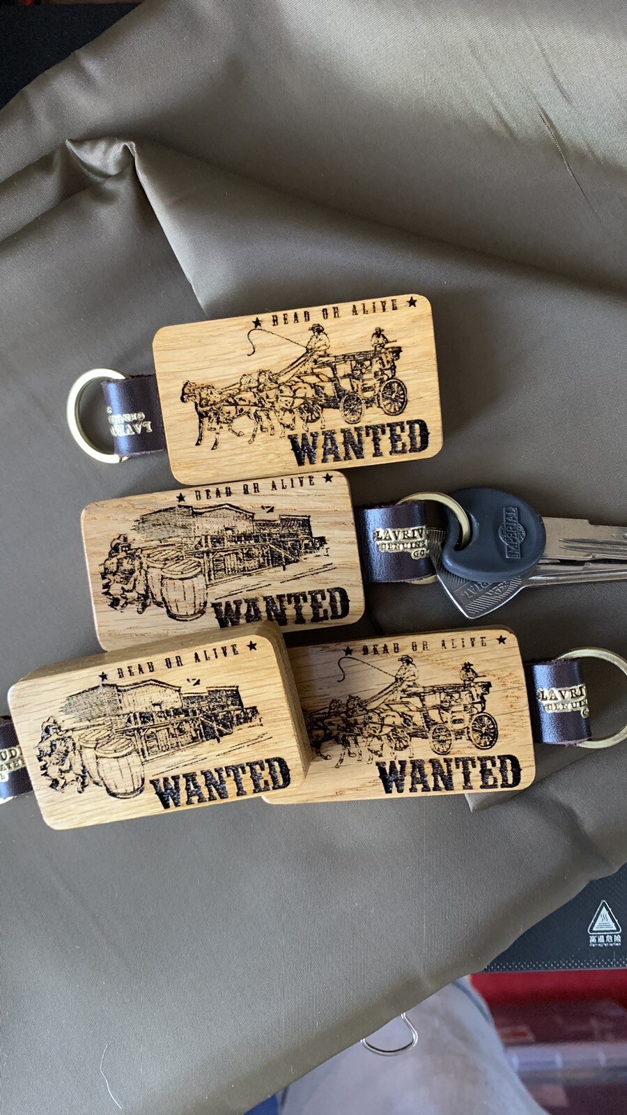 Unique wooden keychain, Wooden keychain, Wild west style keychain ...