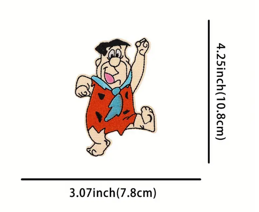 NEW The Flintstones Fred Flintstone Cartoon Character Embroidered Iron ...