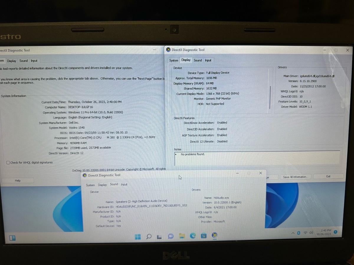 Intel Core I3 Cpu M380 Graphics 64bit Driver