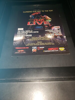 TNA Wrestling Lockdown Impact Spike TV Rare Original 2008 Promo Poster ...