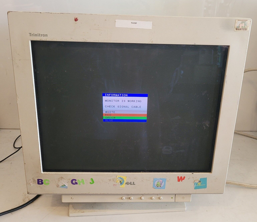 Dell Trinitron UltraScan P780 17" CRT Computer Monitor Vintage 2000 ...