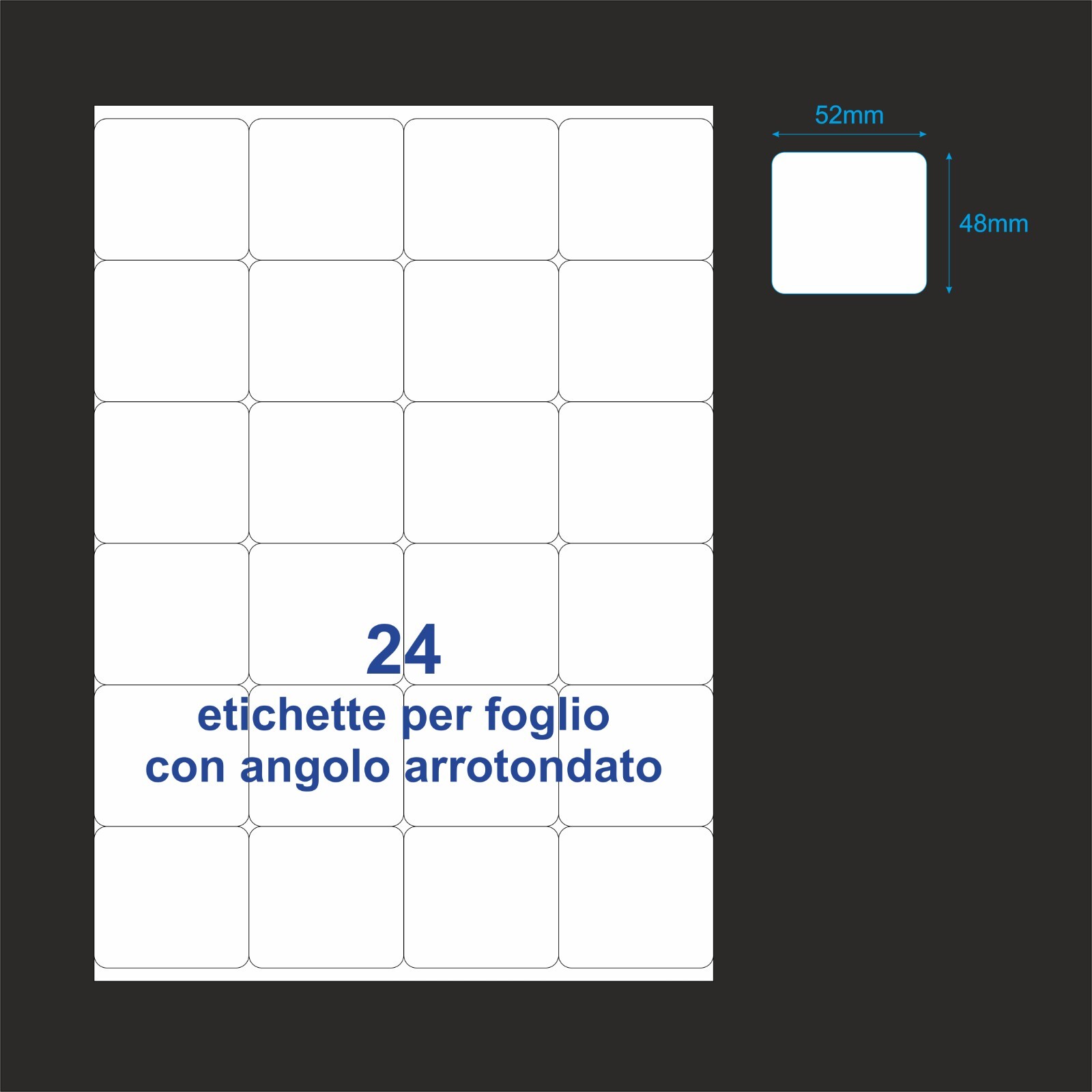 Etichette autoadesive formato A4 scatola 100 fogli vari formati ...