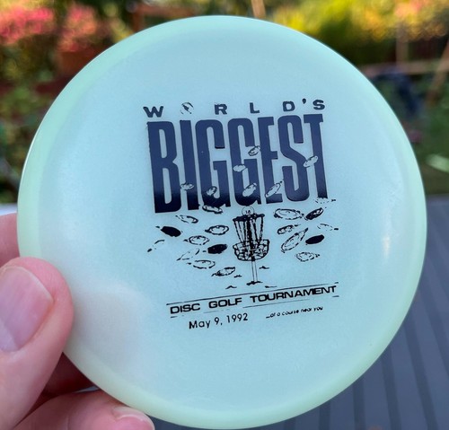 1992 Worlds Biggest GLOW PDGA New Mini Disc Golf Innova Ontario #440 | eBay