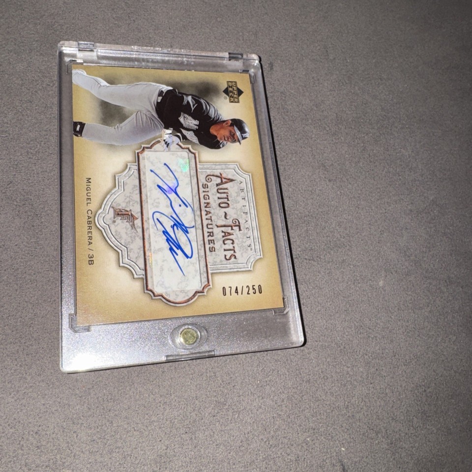 MIGUEL CABRERA 2006 Upper Deck Auto ~Facts Signatures #AF-MC /250 | eBay