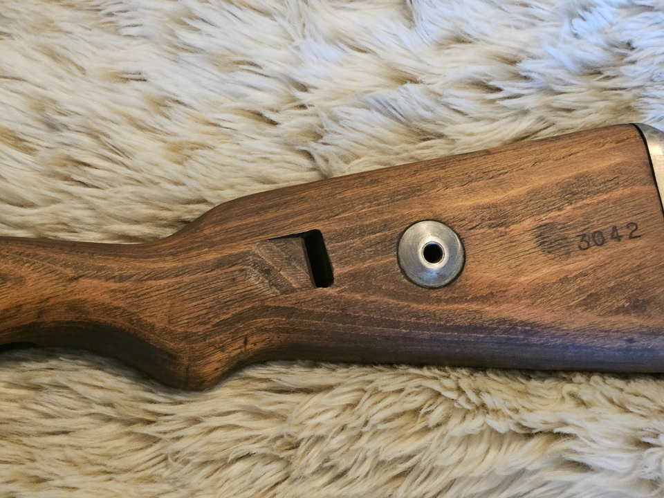 Mauser K98 Wood Stock w/ Bayonet Lug - Waffen Proof Stamp Original WW2 ...