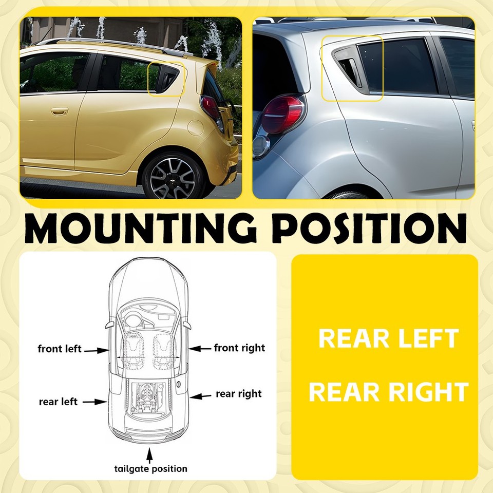 Rear RH&LH Exterior Handle Door Black 95987921 Fit 2013-2016 Fit ...