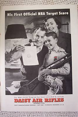 DAISY AIR RIFLE VINTAGE AD 1951 | eBay