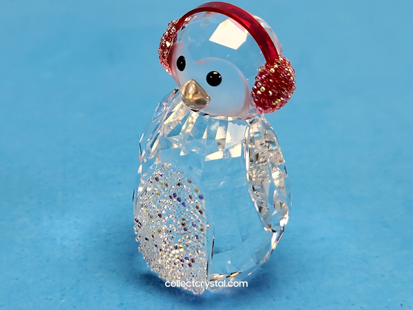 Swarovski Rocking Penguin Figurine With Sparkling Earmuffs # 5004495 | eBay