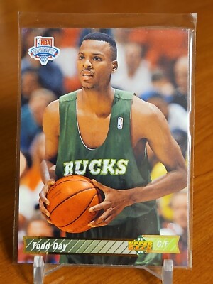 1992-93 Upper Deck Milwaukee Bucks Basketball Card #20 Todd Day Rookie ...