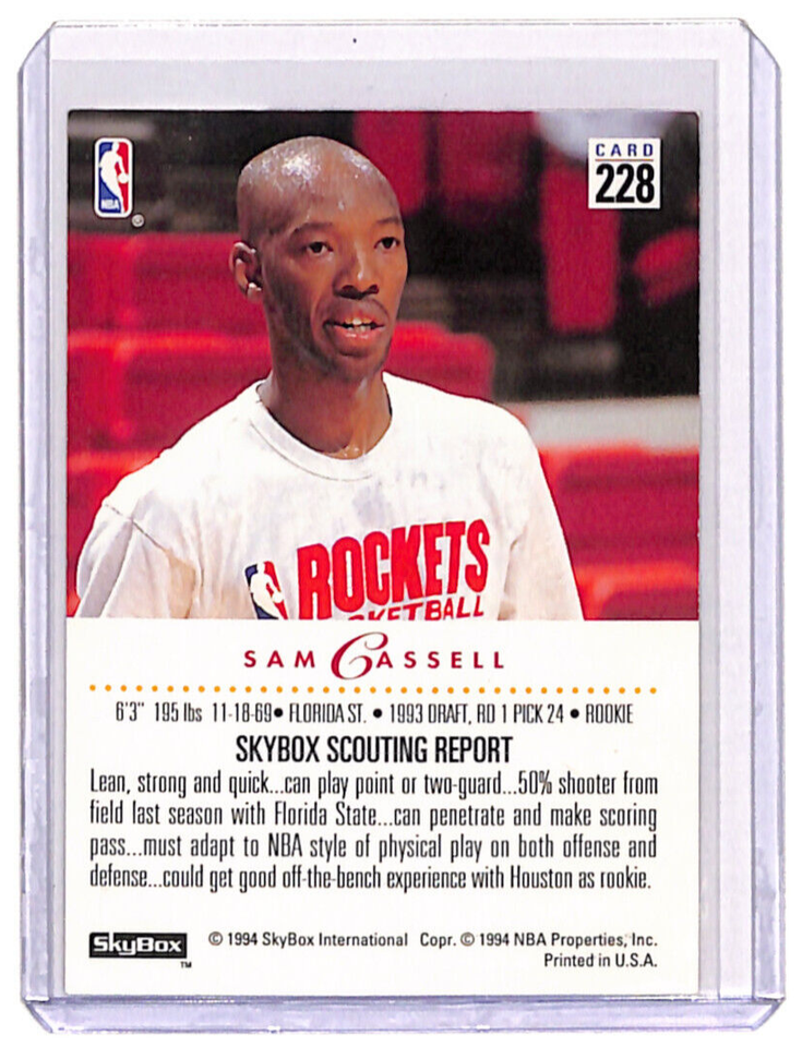 1993-94 Skybox Premium Sam Cassell Rookie #228 RC | eBay