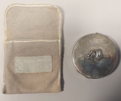 Georg Jensen Sterling Silver Tulip Compact With Bag | eBay