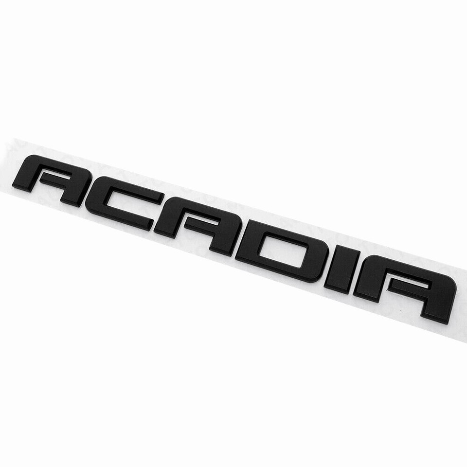 1x Fits Acadia Front Door or Rear Liftgate Nameplate Logo Emblem Matte ...