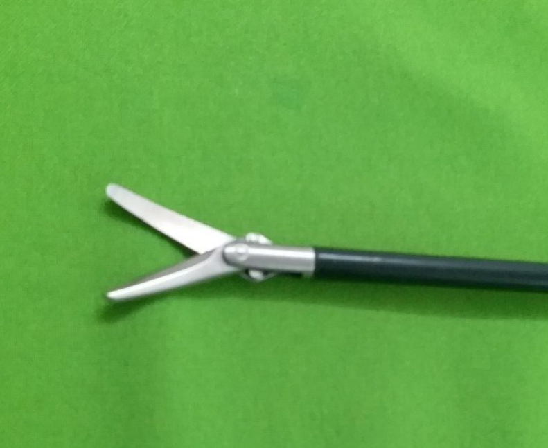 2pc Laparoscopic Curved Scissor 5mmx330mm & Bowel Forceps Surgical ...