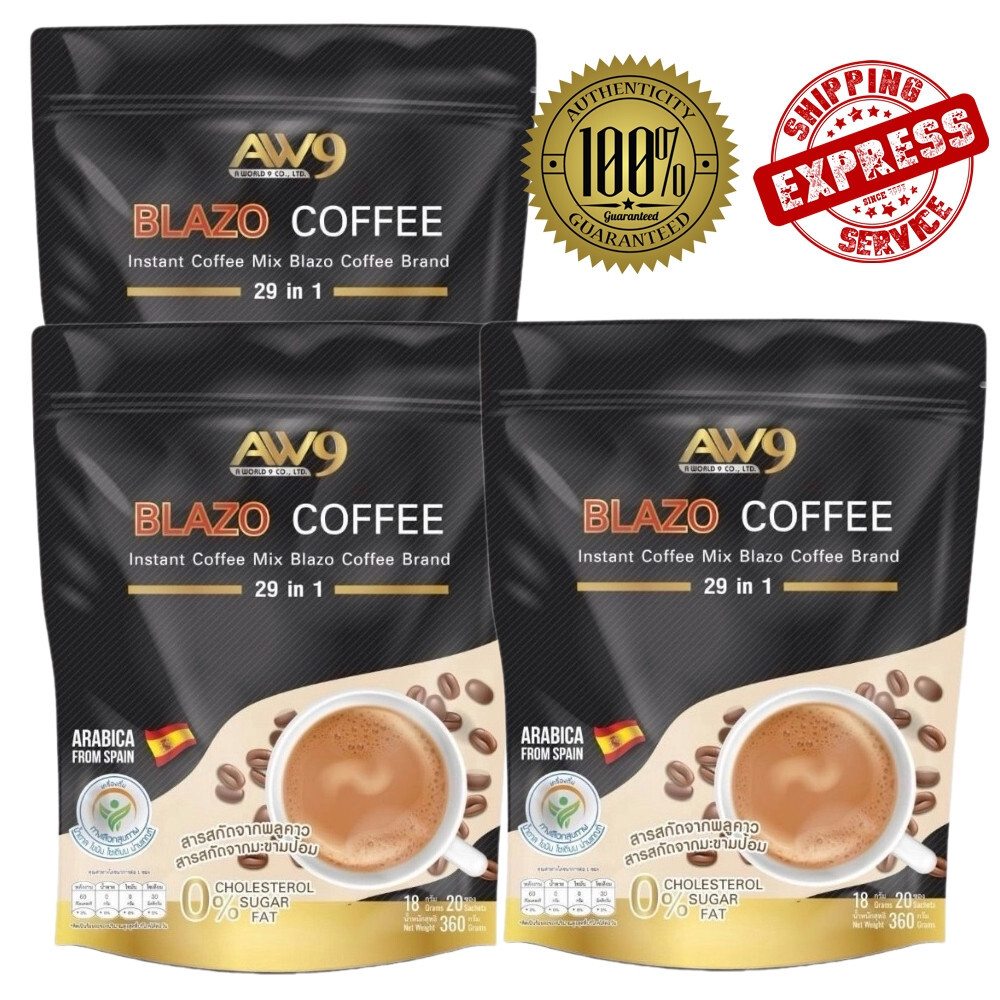 3 Pack Blazo Coffee Instant Coffee Mix 29 in 1 Vitamin B6 Herbs Healthy Slimming | eBay