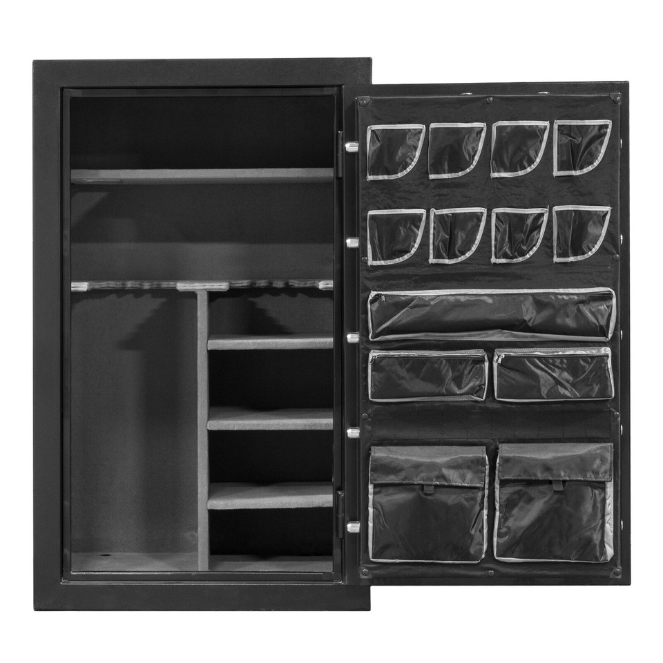Fireproof Gun Safe Cabinet for 30 Rifles with Brass Mechanical Lock ...