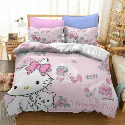 Duvet Doona Cover Cute Cat Bedding Set Quilt Cover PillowCase | eBay ...