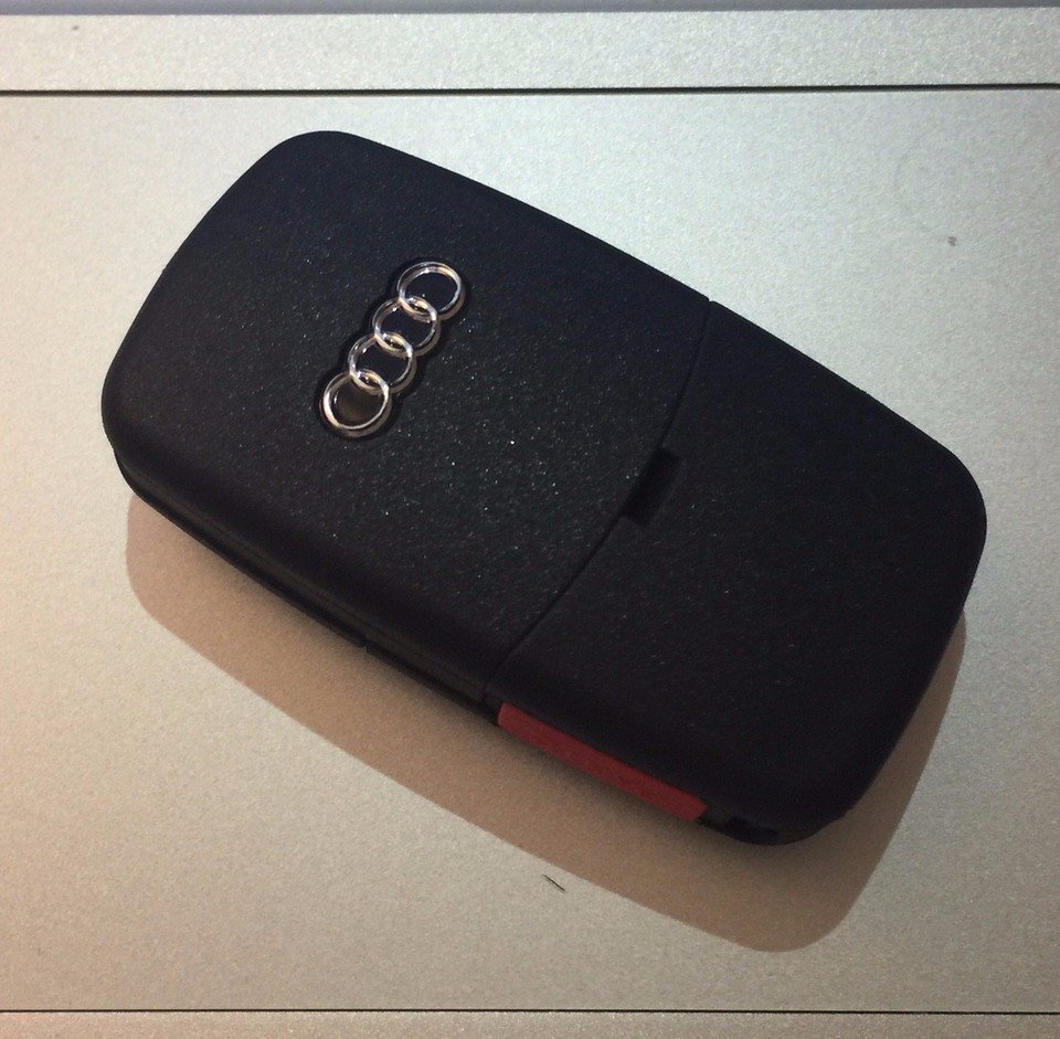 BRAND NEW AUDI A4 A6 A8 TT KEY FOB SHELL REPLACEMENT CASE WITH LOGO and ...