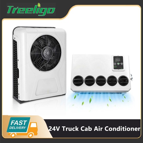 24V 8800 BTU Split Air Conditioner Truck Cab AC For Semi Trucks Bus RV ...