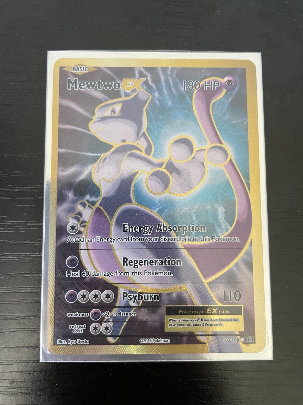 Mewtwo EX 103/108 Evolutions Full Art Ultra Rare Holo Pokemon Card NM ...