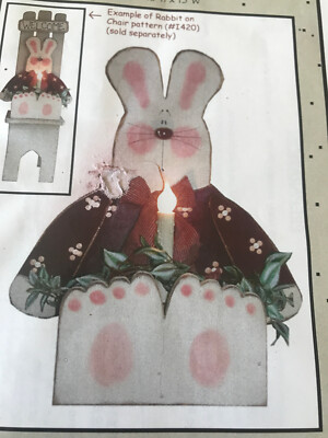 Vintage 2002 Bridget Rabbit Bunny Wood Paint Craft Pattern #I421 18" x ...
