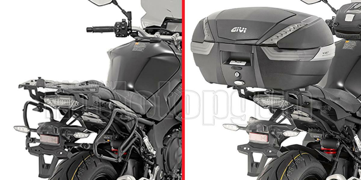GIVI TOP CASE TREKKER OUTBACK OBKN58A + PORTE-PAQUET YAMAHA MT10 MT-10 ...