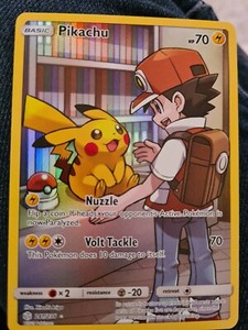 Pokemon Secret Rare Pikachu Cosmic Eclipse (With Ash) Card 241-236 ...