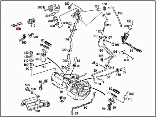 Genuine MERCEDES C219 S211 W211 W219 Coupe Sedan Hose line Bracket ...