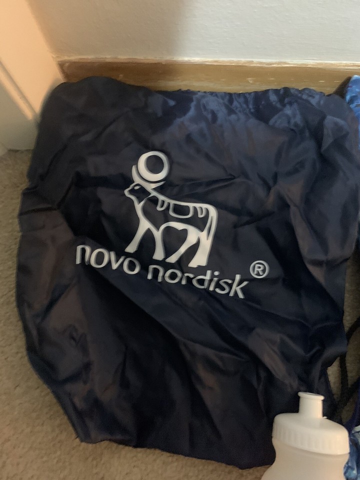 Novo Nordisk Multi Compartment Backpack Bag Blue Tye Dye Floral ...