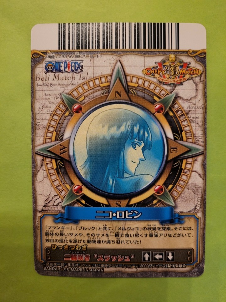 Hp Nico Robin OnePiece OnePy Berry Match Promo Pbc-007-W Bandai Tcg Ccg ...