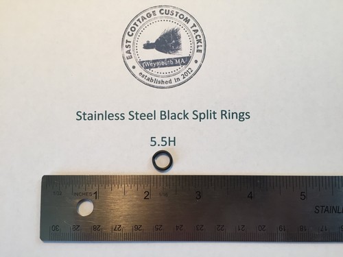 Black Stainless Steel Split Rings ROSCO Terminal Tackle 6XH, 5.5H, 4H ...