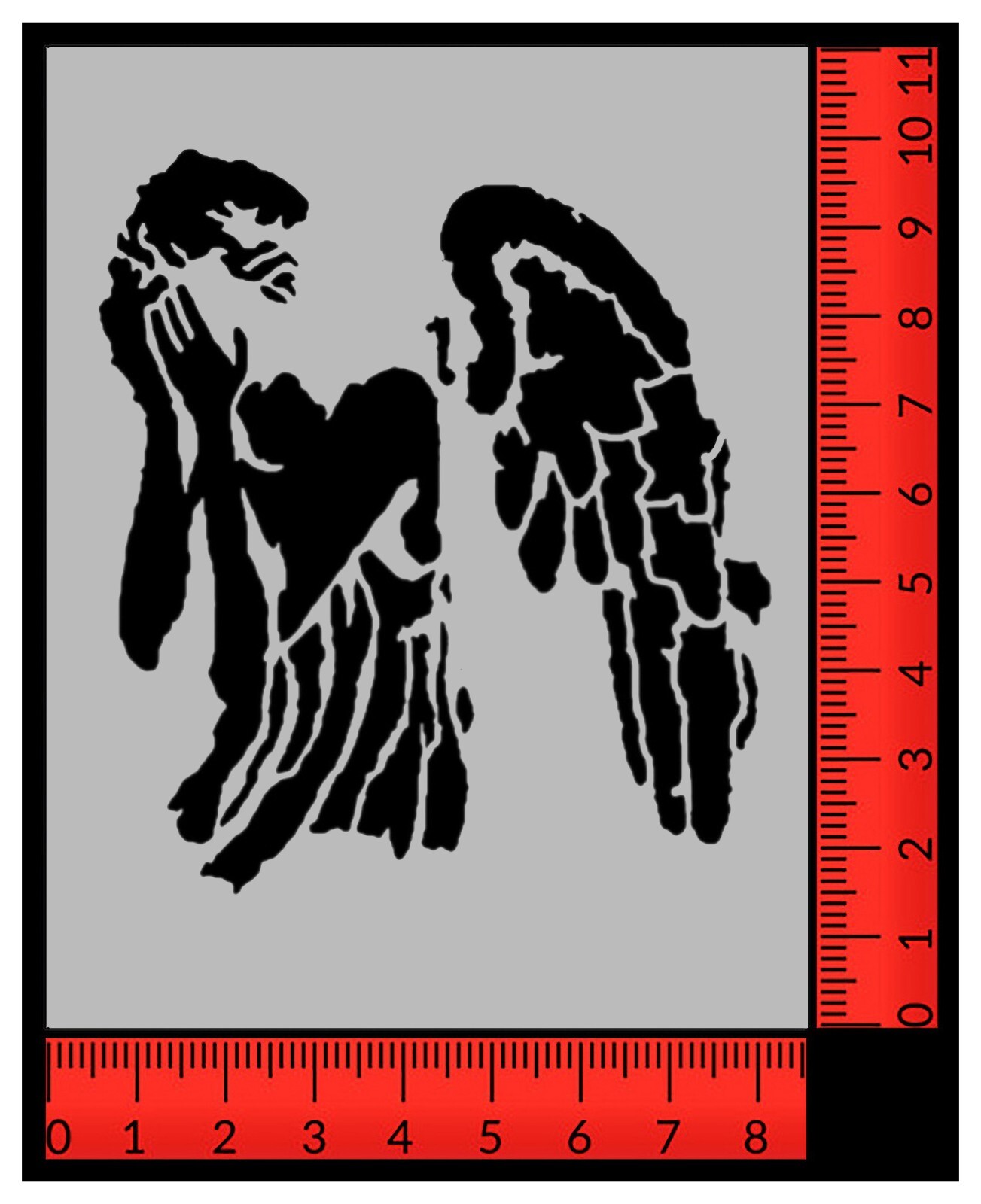 Weeping Crying Angel 8.5" x 11" Custom Stencil FAST FREE SHIPPING | eBay