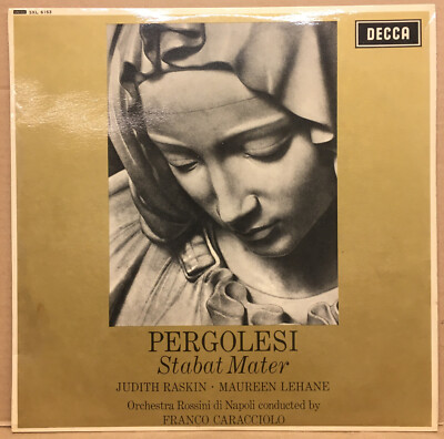 PERGOLESI STABAT MATER JUDITH RUSKIN MAUREEN LEHANE CARACCIOLO DECCA ...