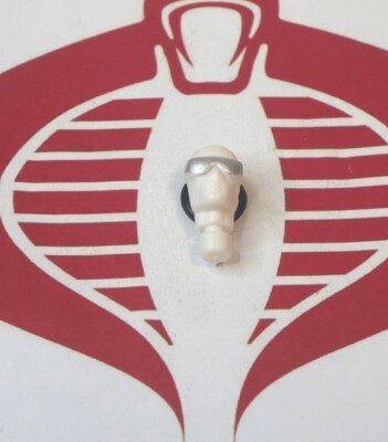 GI Joe Body Part White Head Troop Builder Snake Eyes Head Mold ...