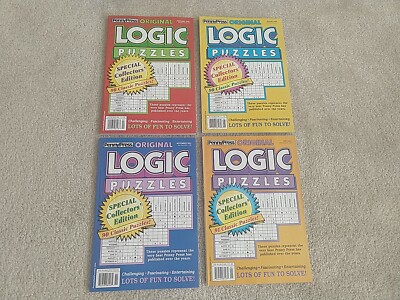 Dell Penny Press Original Logic Problems Grid Puzzles Collectors ...