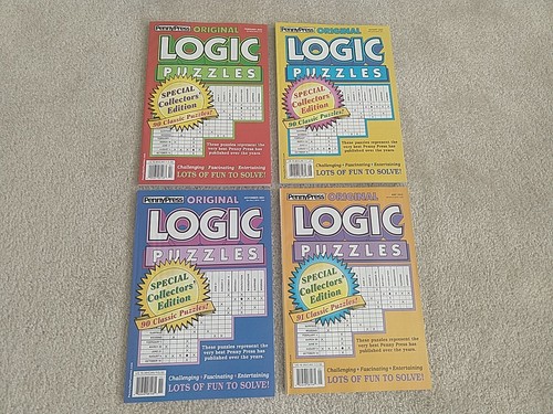 Dell Penny Press Original Logic Problems Grid Puzzles Collectors ...