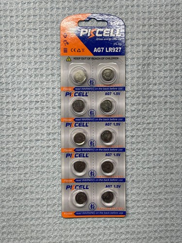 10 Pack AG7 399B V395 D395 SR927SW D399 GR927 LR927H WATCH CELL BATTERY ...