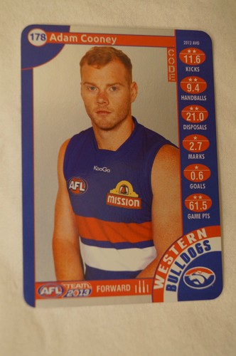 WESTERN BULLDOGS - Silver Card - Adam Cooney. | eBay Australia