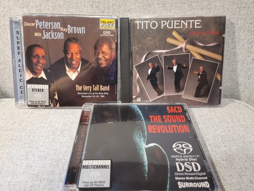 LOT OF 3 SACD's super-audio CD's - 2 great jazz discs + a DSD sampler ...