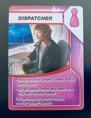 Pandemic | Dispatcher Role Card | Official Extra/Replacement Game Piece ...