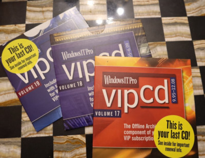 Windows IT Pro VIP CD (Volumes 17, `18, 19) | eBay