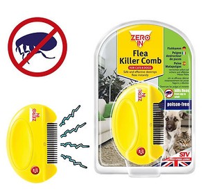 ZeroIn Electronic Flea&Egg Killer Comb Dogs Cats Poison Free STV Live ...