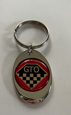 Pontiac GTO Keychain Lightweight Metal Chrome Style Finish Pontiac Key ...