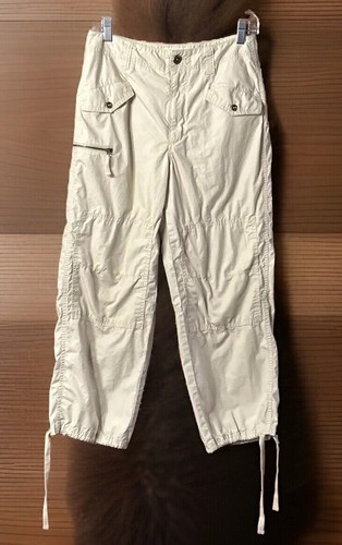 Anthropologie Ripley Utility Cargo Drawstring Hem Pants Khaki Beige ...