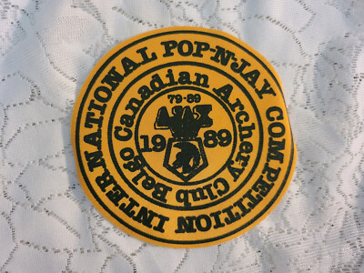 Rare 1989 Canadian Archery Club Patch Pop N Jay Belgo Competition | eBay