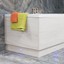 Newton Light Wood Beech Effect Front MDF Wood Adjustable Height Bath ...