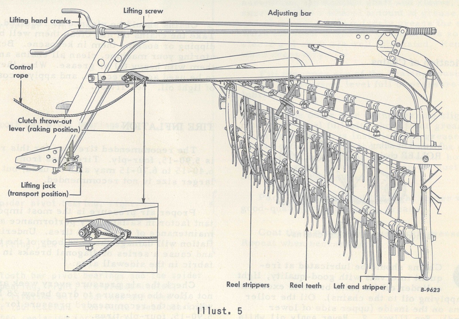 IH International Harvester No 15 Side Delivery Wheel Driven Pull Hay ...