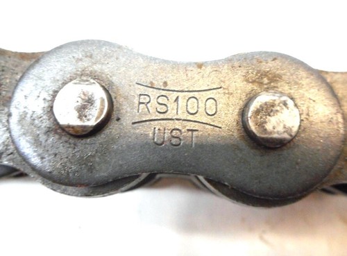 RIVETED ROLLER CHAIN, RS100, SIZE #100, 99 1/2" LENGTH, 1 1/4" PITCH, 3 ...