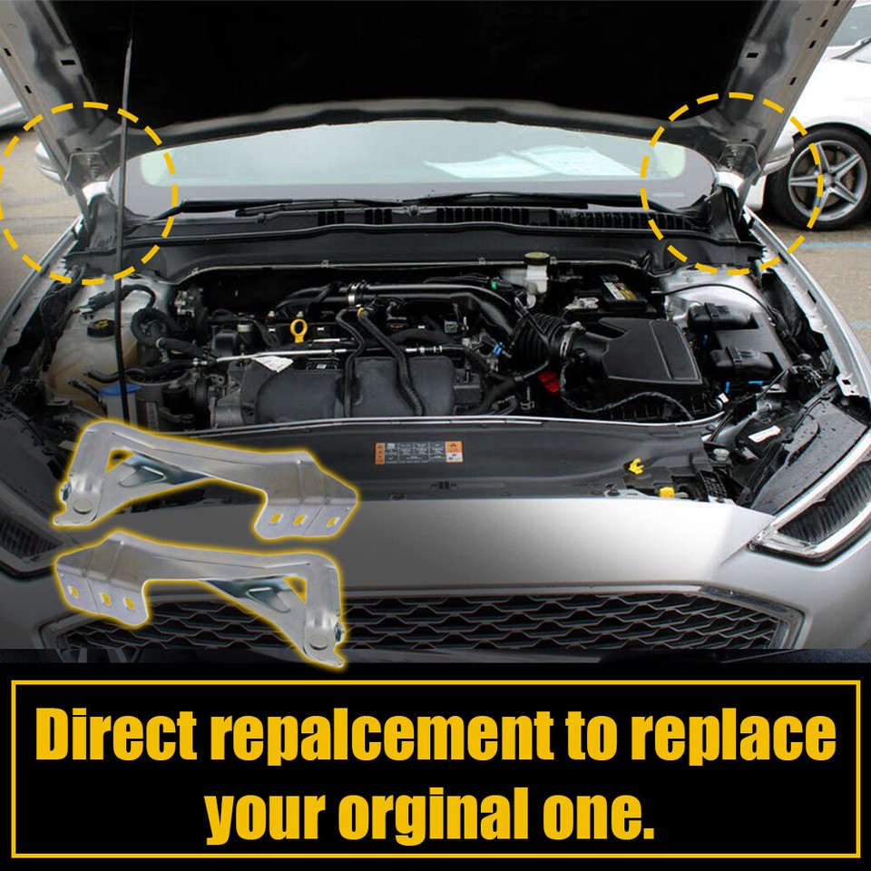 New Hood Hinge Set For 2013-2020 Ford Fusion FO1236156 FO1236157 | eBay