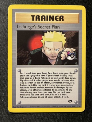 NM Pokemon LT. SURGE'S SECRET PLAN GYM CHALLENGE 107/132 - .99 Combined ...